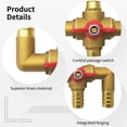 Heater Control Valve, Solid Copper 5/8 Inch Ball Valve for Car Climate ...