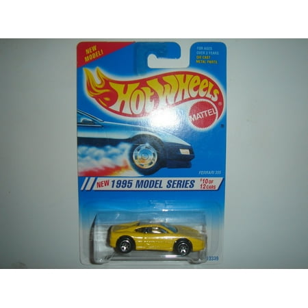 Hot Wheels 1995 Ferrari 355 Yellow 7SP Unpainted Malaysia Base #350 by ...