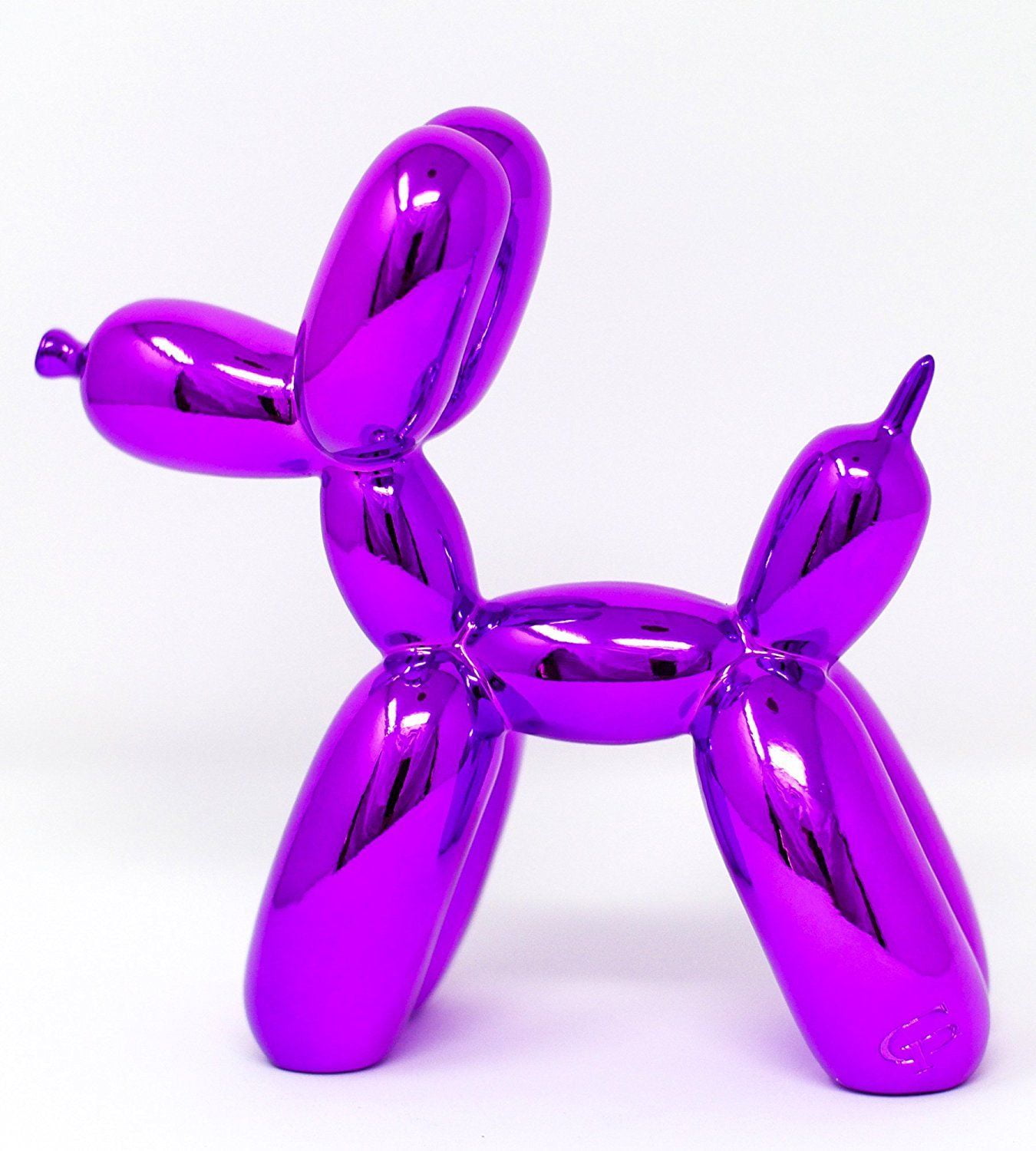 BUPPIES! Resin Balloon Dog Animal Figurine, Purple 7" x 3" x 6.6 ...