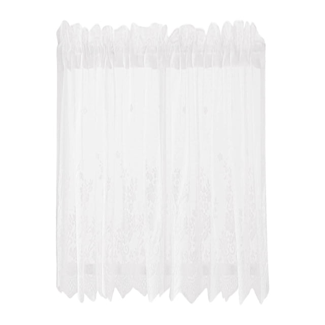 Hearth & Gear Lace Floral Lace Curtains Kitchen Coffee Curtains Bedroom ...