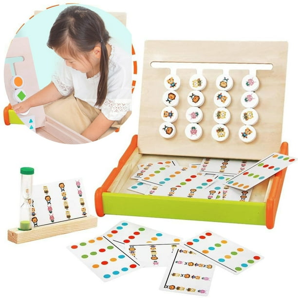 Toy Wooden Puzzle Sorting Box, Children's Educational Toys with Fruit ...