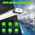 4FT Linkable LED Shop Light 100W 13000 Lumen Ceiling Tube Fixture 5000K ...