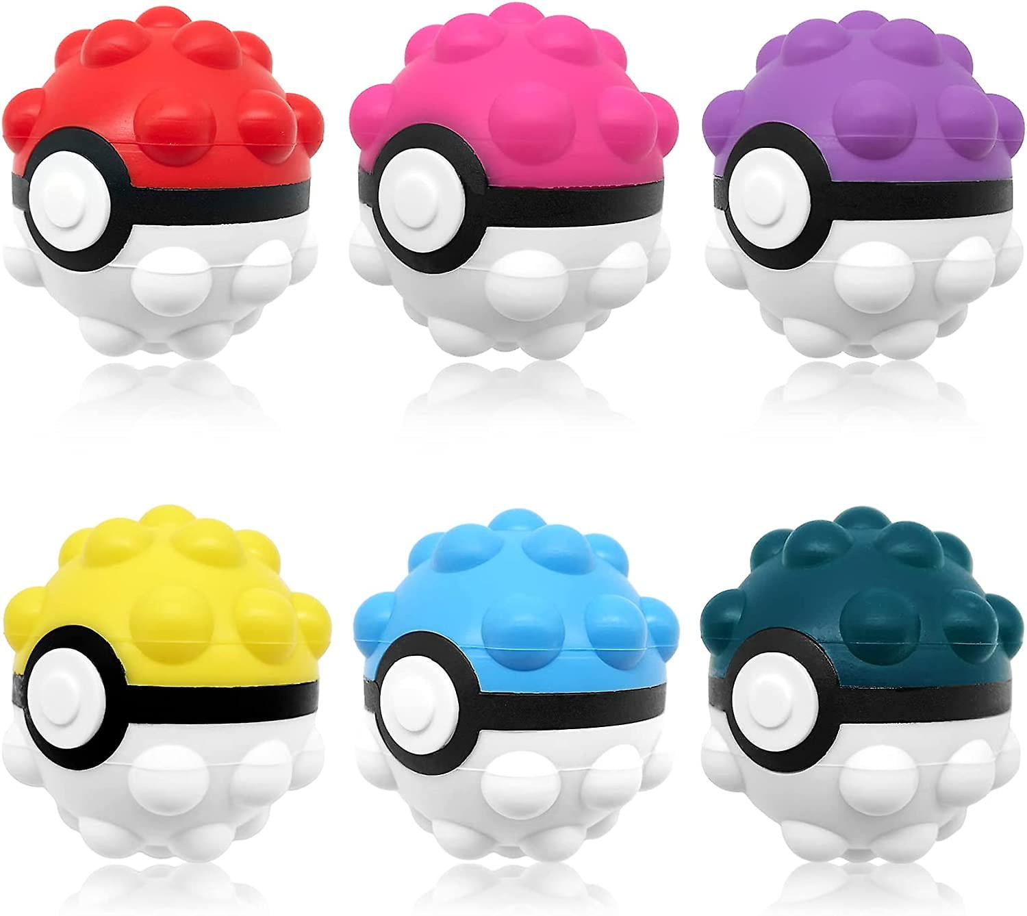 Pop It Ball 6 piezas Pop Ball Fidget Toy Pop Balls Pop Stress Balls Pop ...
