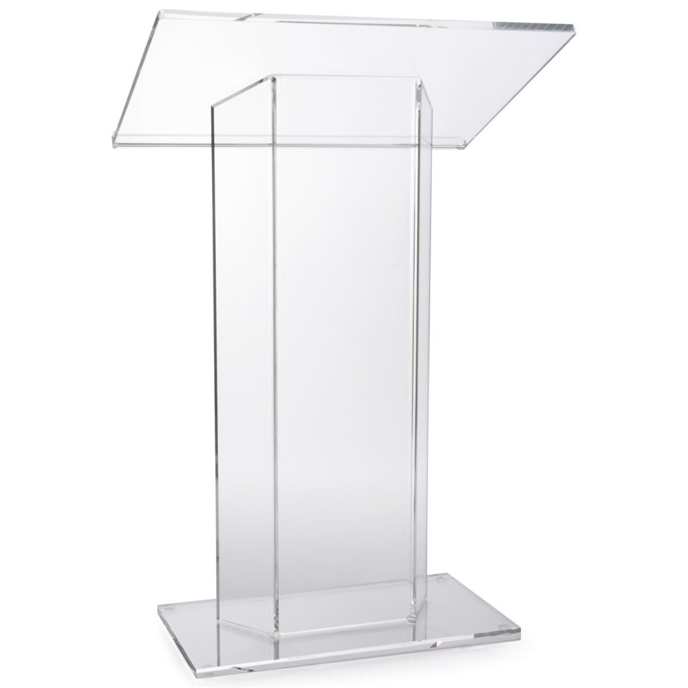 Large Top Podium, Constructed of 3/4" Thick Acrylic, 48” Tall (LECTCVM ...