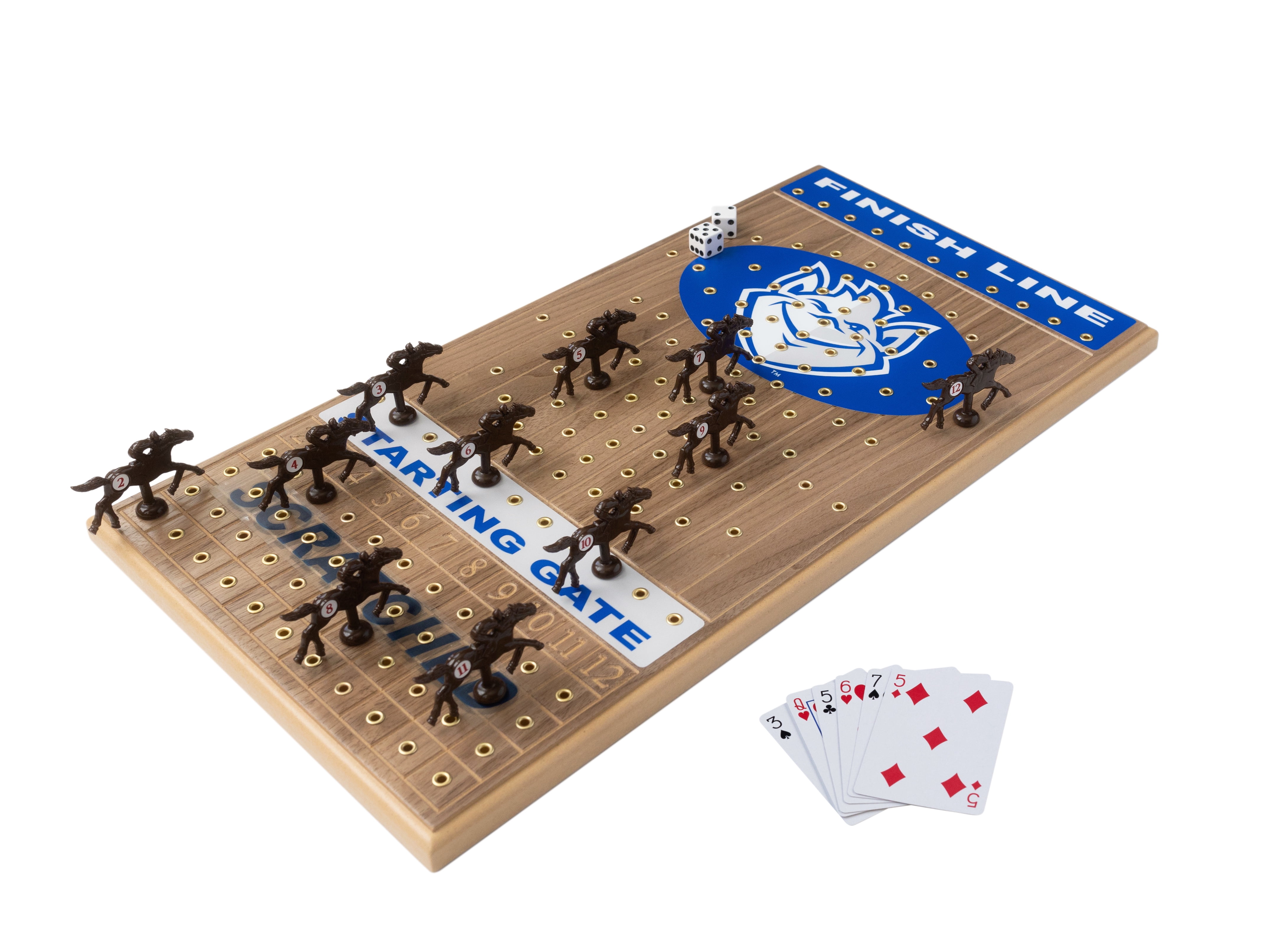 Handcrafted Saint Louis University Walnut Horseracing Party Board Game ...