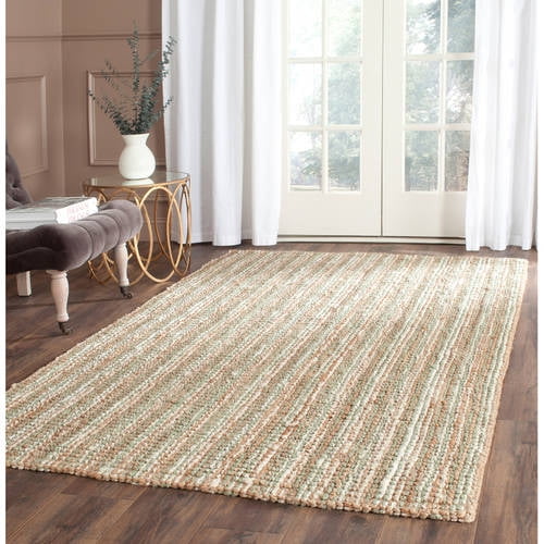 SAFAVIEH Natural Fiber Levi Braided Area Rug, Sage/Natural, 9' x 12 ...