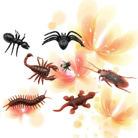 70Pcs Toy Insects Toy Insects and Bugs Realistic for Kids Halloween ...