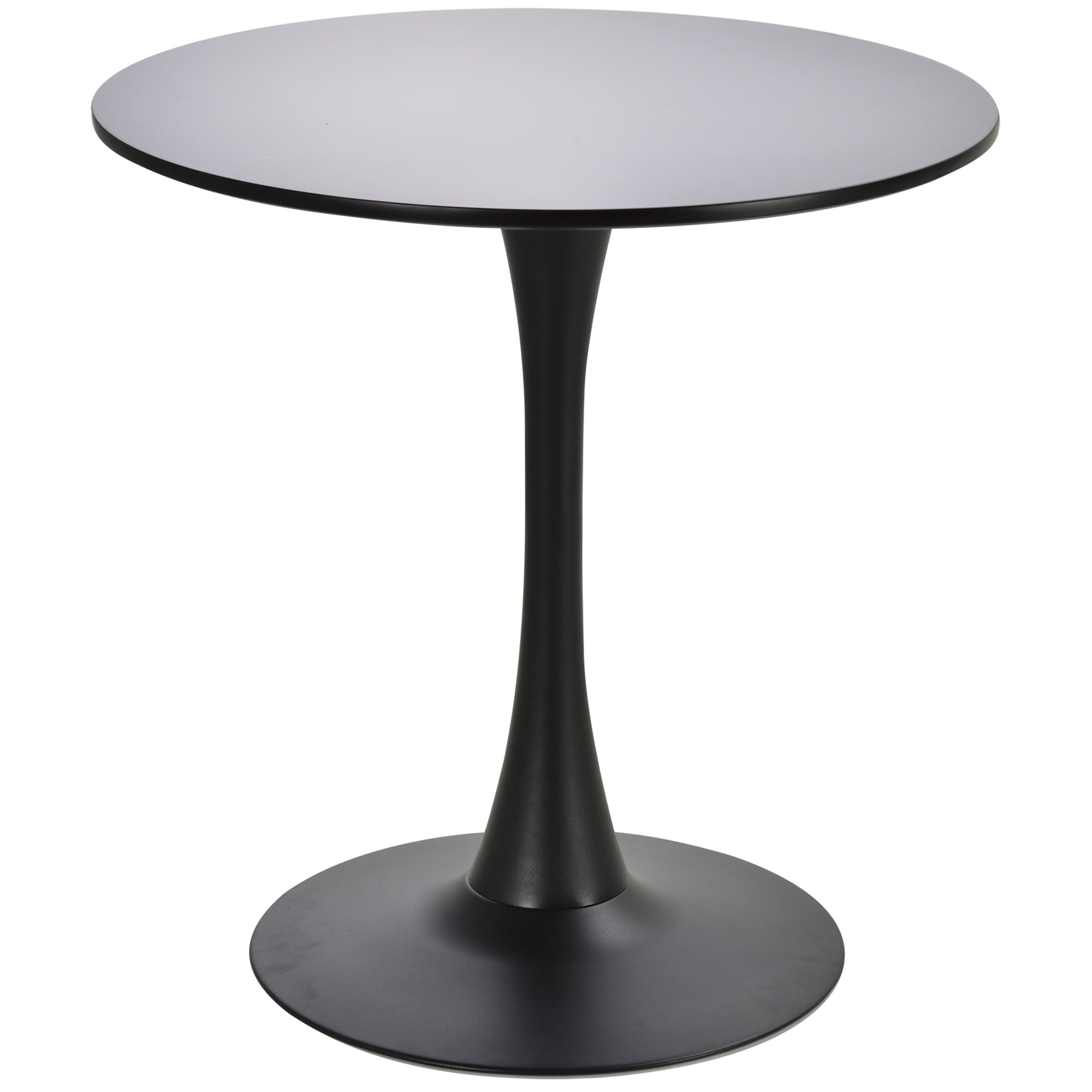 Homcom Modern Round Cocktail Table, Black - Walmart.com
