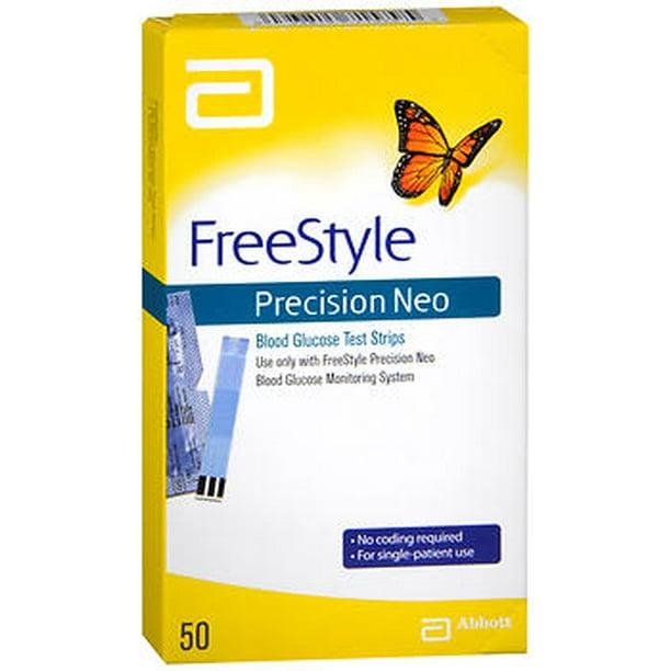 FreeStyle Precision Neo Blood Glucose Test Strips, 50 Count - Walmart.com