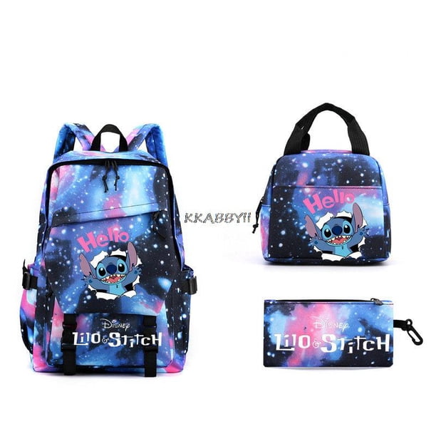 Lilo And Stitch-mochila de 3 piezas para adolescentes, niñas, niños ...