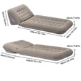 Triangular Backrest Inflatable Sofa Bed - Portable Lazy Mattress for ...