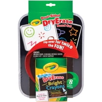Crayola Dual-Sided Dry-Erase Board Set, Includes 8 Washable Crayons ...