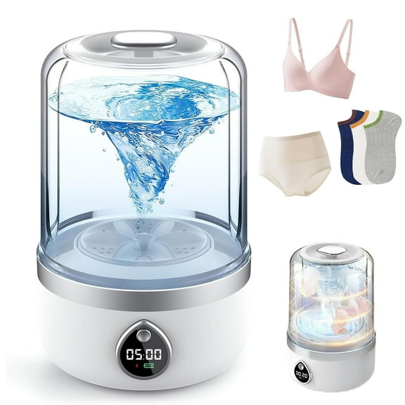 Portable Mini Washing Machine Rotating Ultrasonic Turbine Washer ...