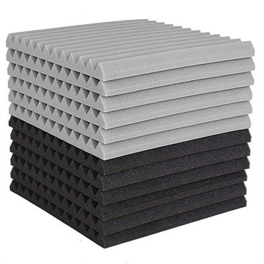 Walmart 12 Pack Acoustic Panels, Noise Reduction Soundproofing Wall ...