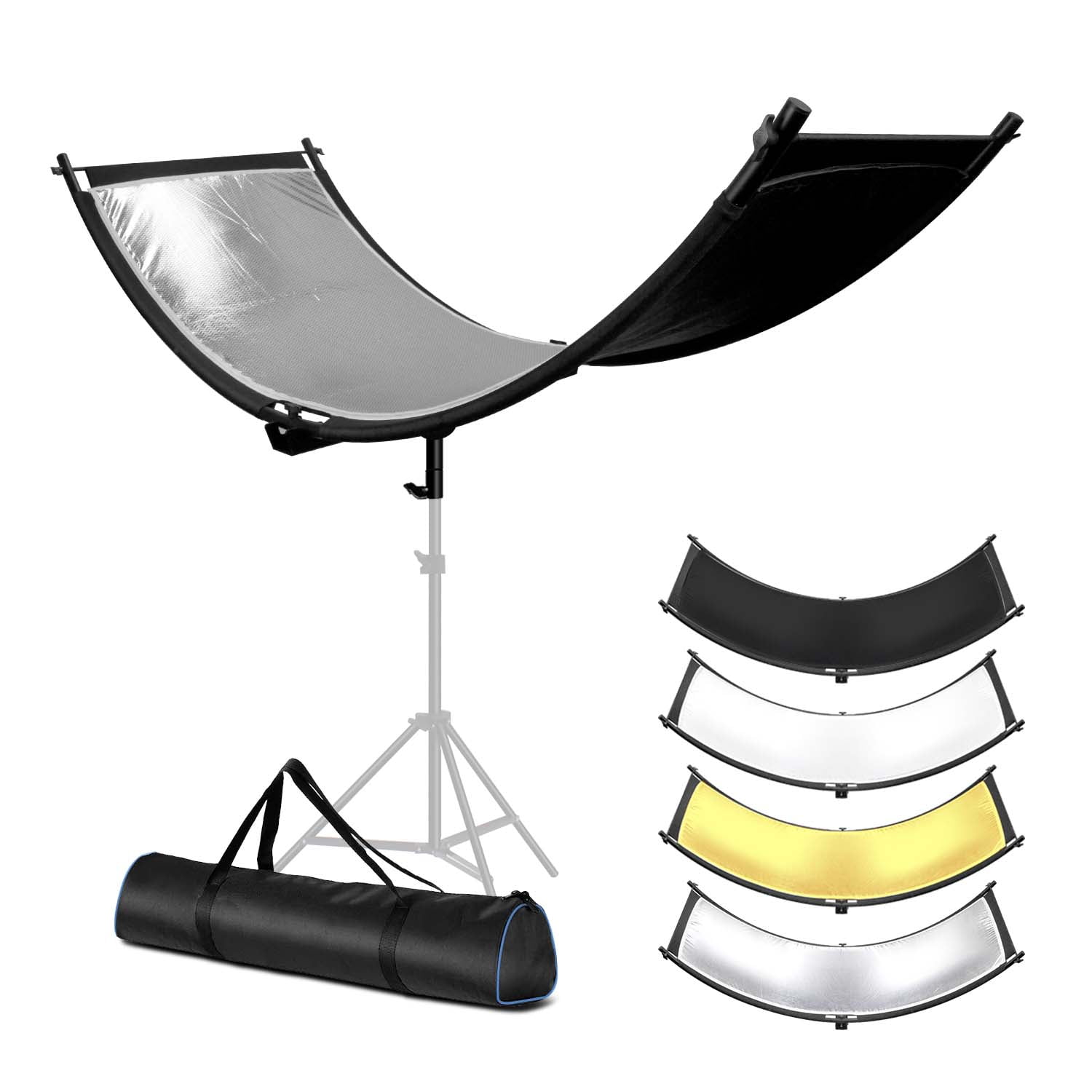 LS Photography Clamshell U Shaped Light Reflector/Diffuser Kit 70"x24 ...