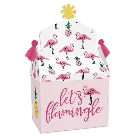 Big Dot of Happiness Pink Flamingo - Party Like a Pineapple - Treat Box ...