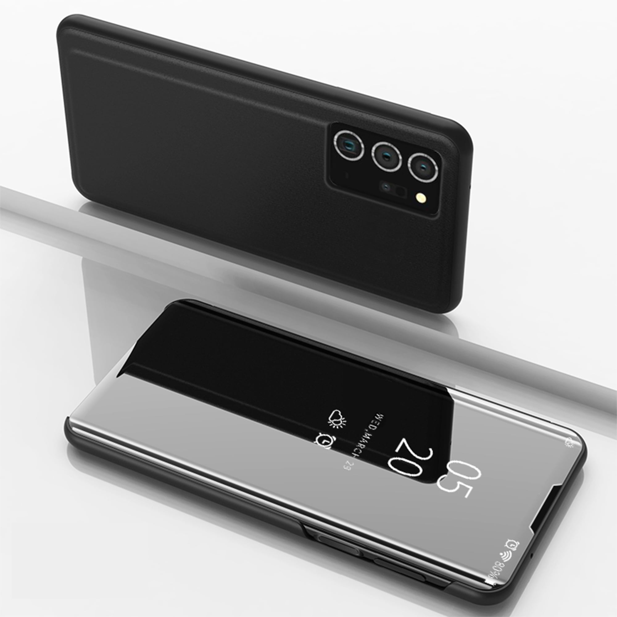Galaxy Note 20 Case Allytech Luxury Flip Cover Mirror Plating