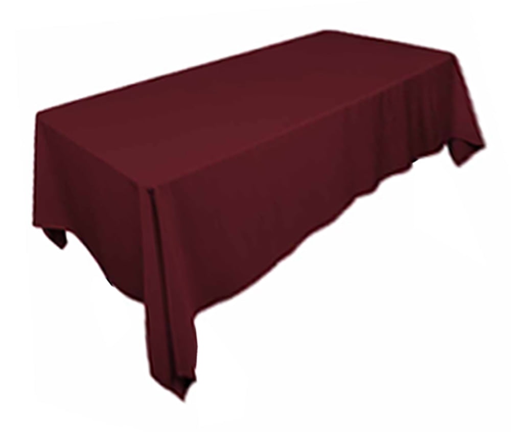 TEKTRUM 52 X 70 INCH 52"X70" RECTANGULAR POLYESTER TABLECLOTH-THICK ...