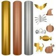 Dengmore Matt Metal Self-adhesive Vinyl Heat Transfer Film Iron On DIY ...