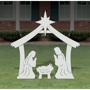 Outdoor White Nativity set - Large - Walmart.com