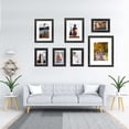 CERPXFF-5x7 Picture Frame Set of 2, Made of Real Glass and Rustic Black ...