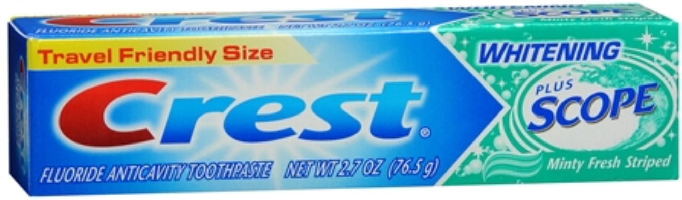 Crest Whitening Plus Scope Toothpaste Minty Fresh Striped 2.70 oz (Pack ...