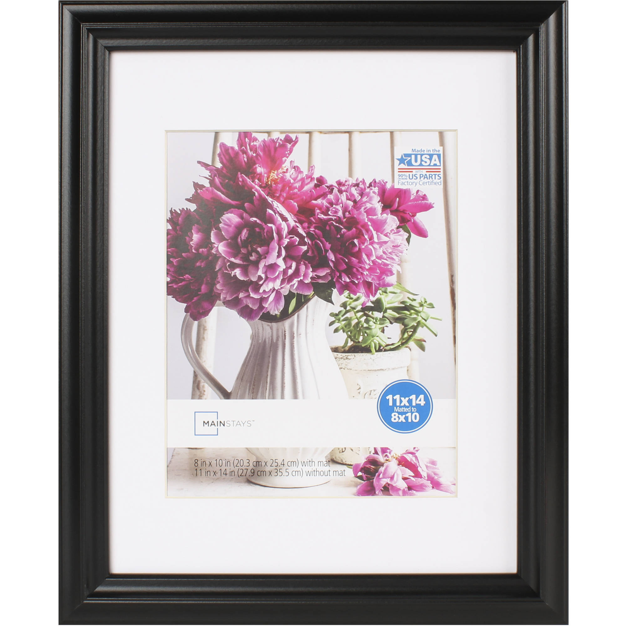 Mainstays Traditional 11x14 Black Picture Frame Walmart Walmart