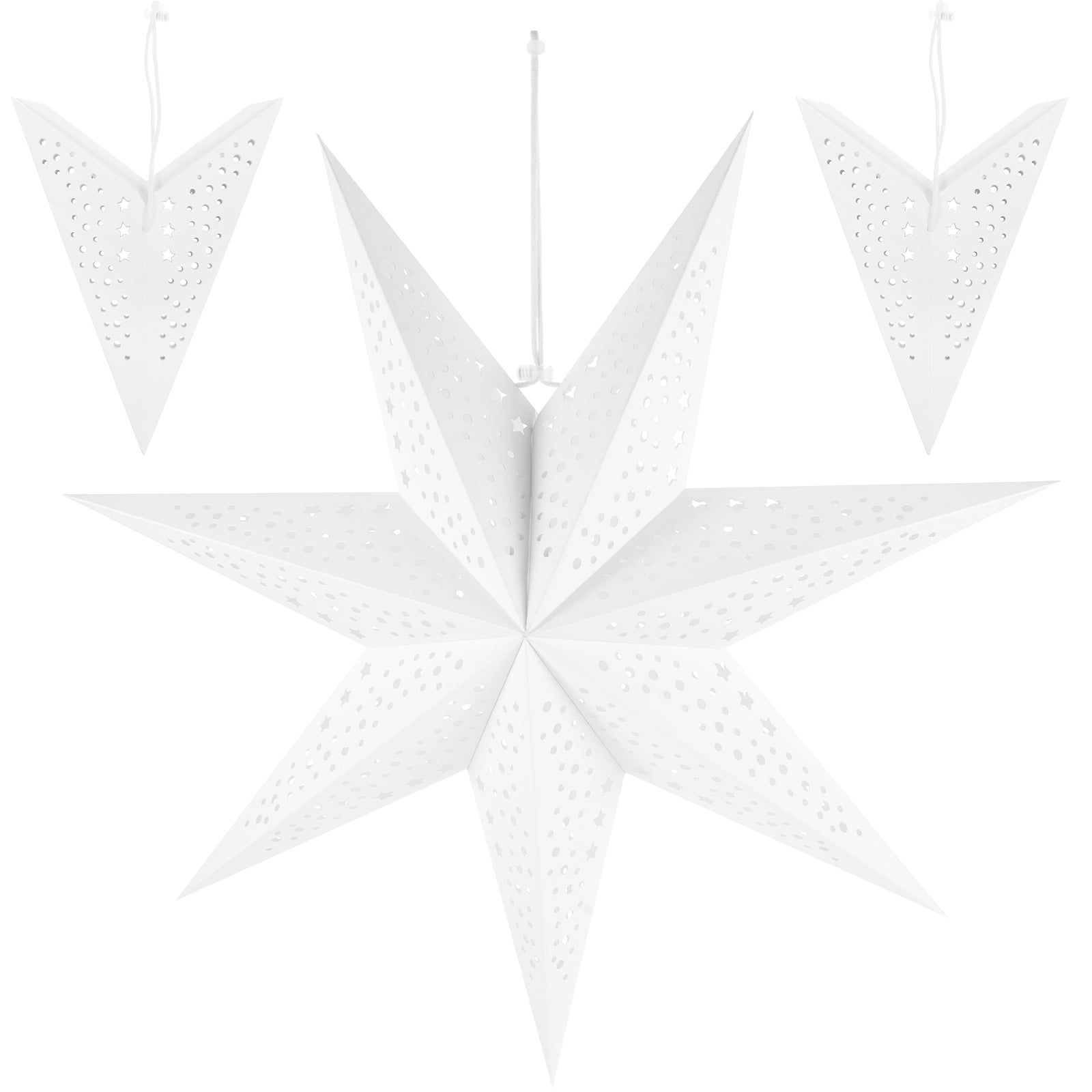 Click here for Amosfun 3pcs Christmas Stereoscopic Star Shaped La... prices