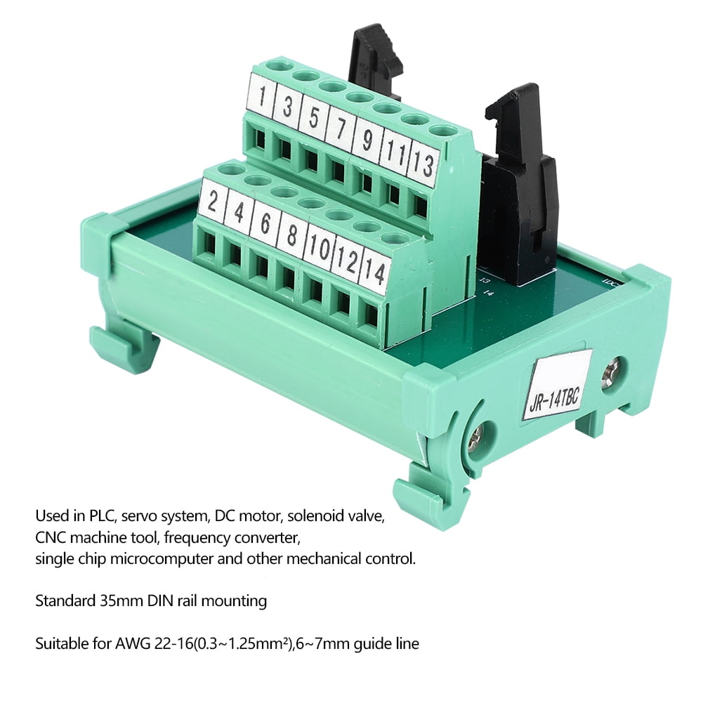 Conector de bloque de terminales PLC, placa de conexión de terminal de ...
