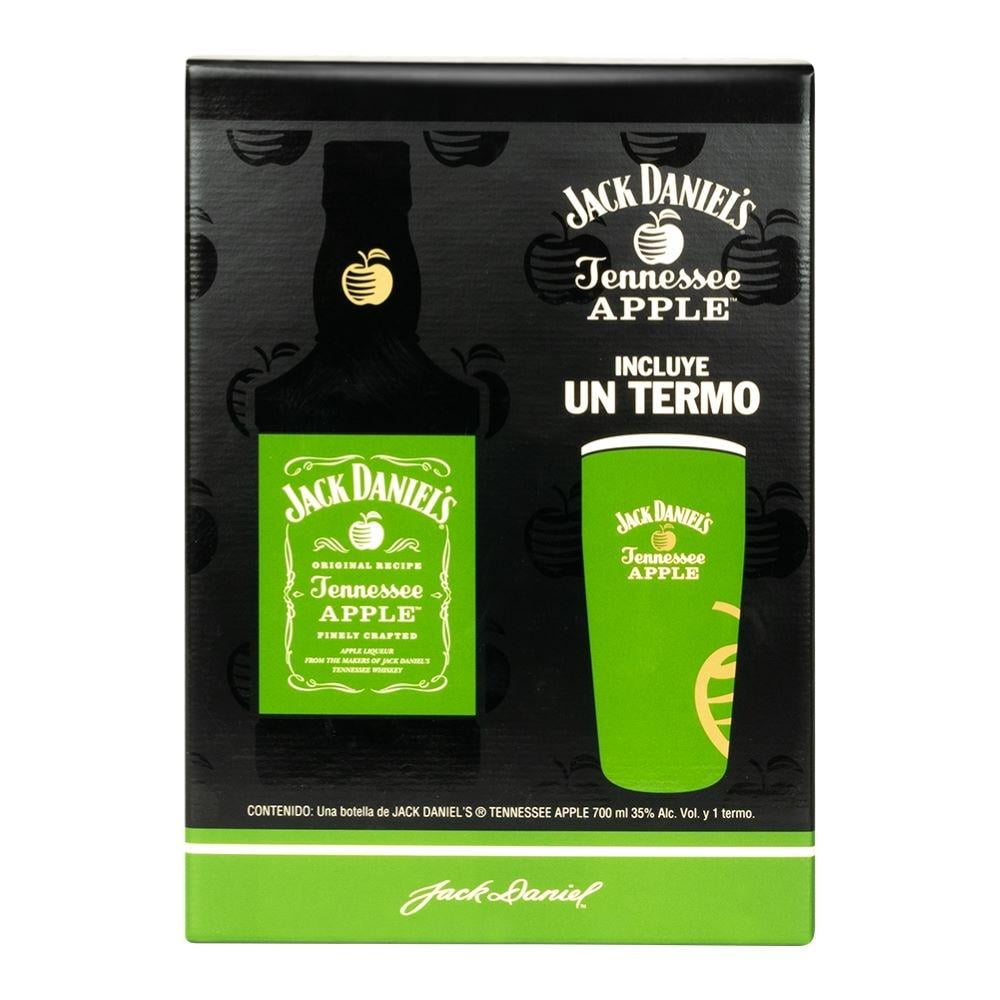 Whisky Jack Daniel's Tennessee Apple 700ml más termo | Walmart en línea