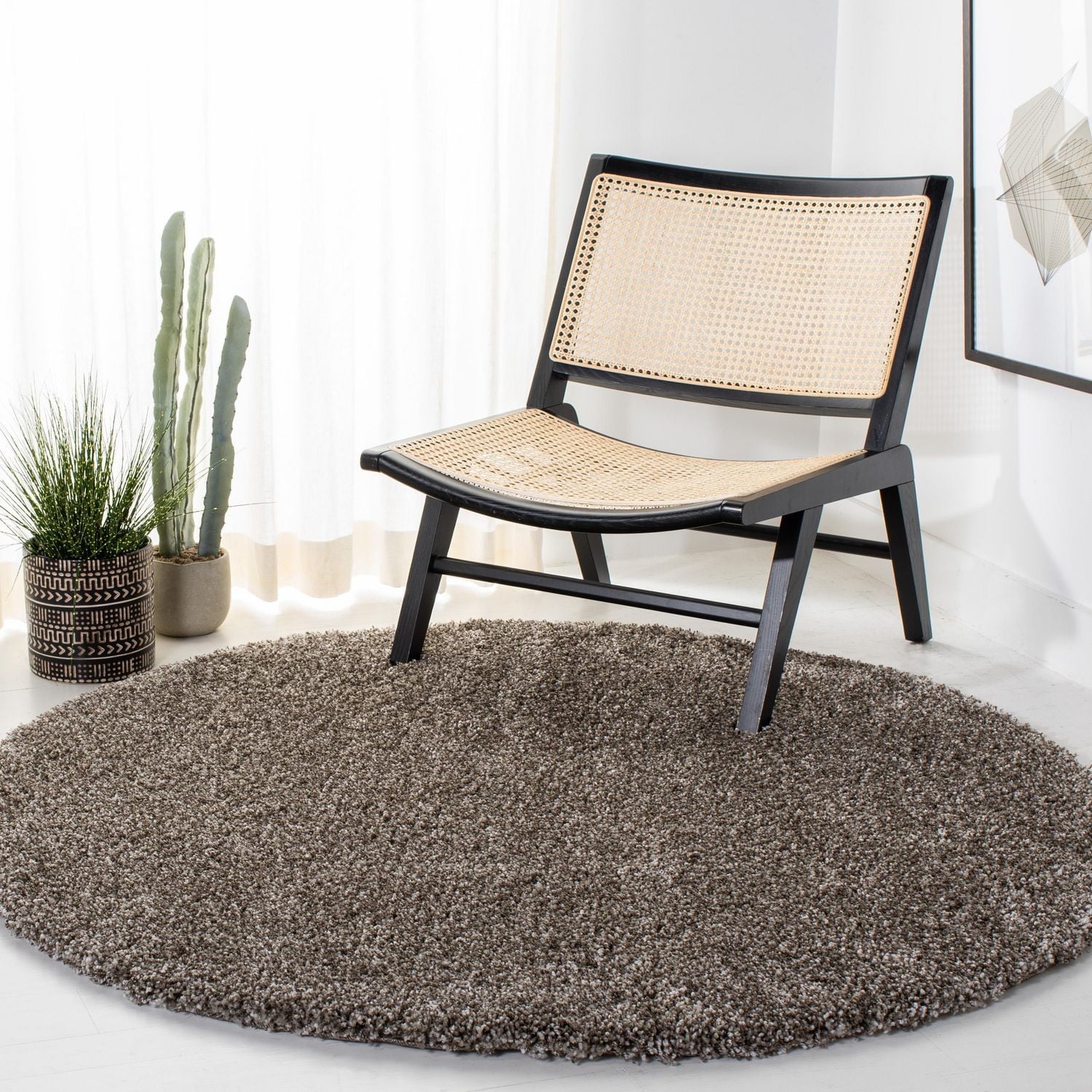 Click here for Safavieh Milan Harlow Solid Shag Area Rug 3 X 3 Ro... prices