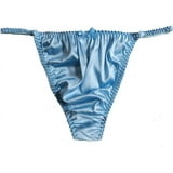 Yavorrs Womens Silk G String Thong, Double Layer Silk Gusset, Elastic ...