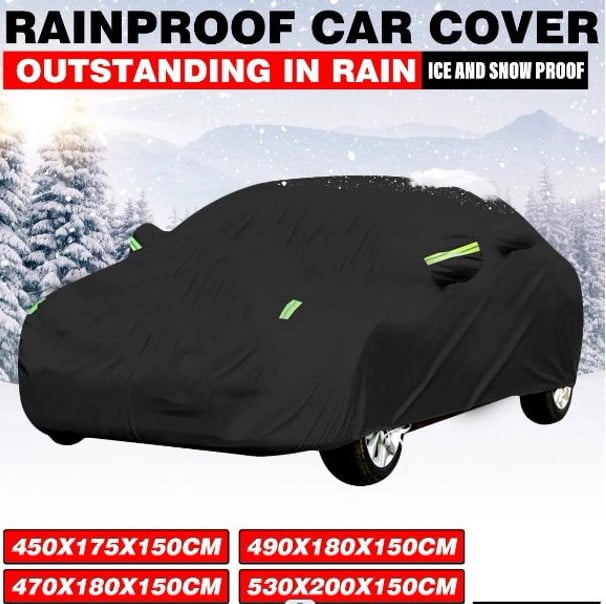 Rain Barrier Weatherproof Car Cover - 150D Oxford, Sedans up to 200 ...