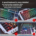 USB Wired LED Backlit Gaming Keyboard with Volume Knob & Phone Stand ...