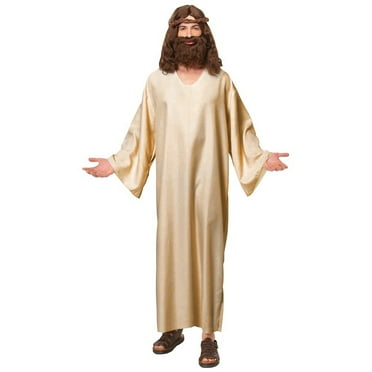 Adult Brown Biblical Robe with Headdress Costume - Walmart.com