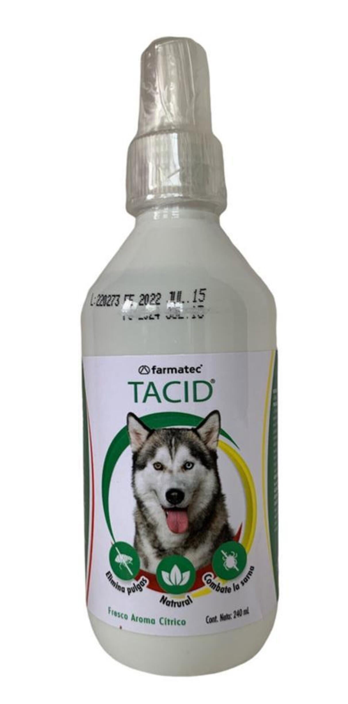 Tacid Natural Anti Pulgas Y Control De Sarna Spray 240 Ml Tacid Tacid ...