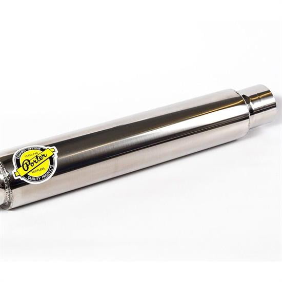 Porter Muffler SSPM4025014 SS Short Muffler, 2.50 Inch In/Out - Walmart ...