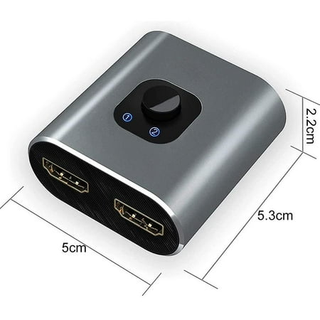 Switch 4k Hdmi Splitter-techole Aluminum Bi-directional Hdmi Switcher 2 Input 1 Output, No ...