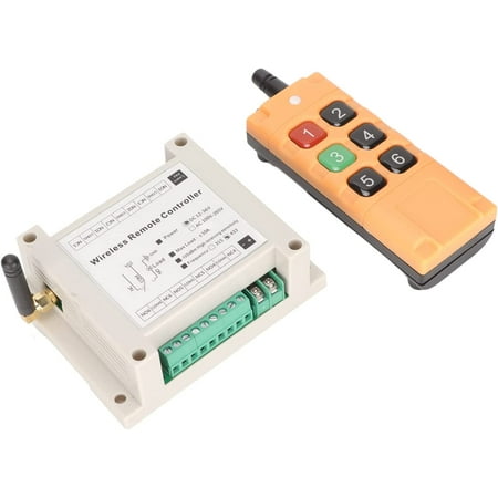 6CH RF Relay Switch, DC 12-36V 10A Wireless Remote Control Switch ...