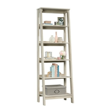 Costway 4-Tier Ladder Shelf Bookshelf Bookcase Storage Display Leaning ...