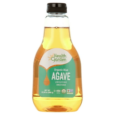 Health Garden Natural Organic Blue Agave Sweetener, Sugar Free, 12 Oz ...