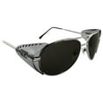 Global Vision Eyewear Aviator Z87 Motorcycle Sunglasses Silver Frames ...
