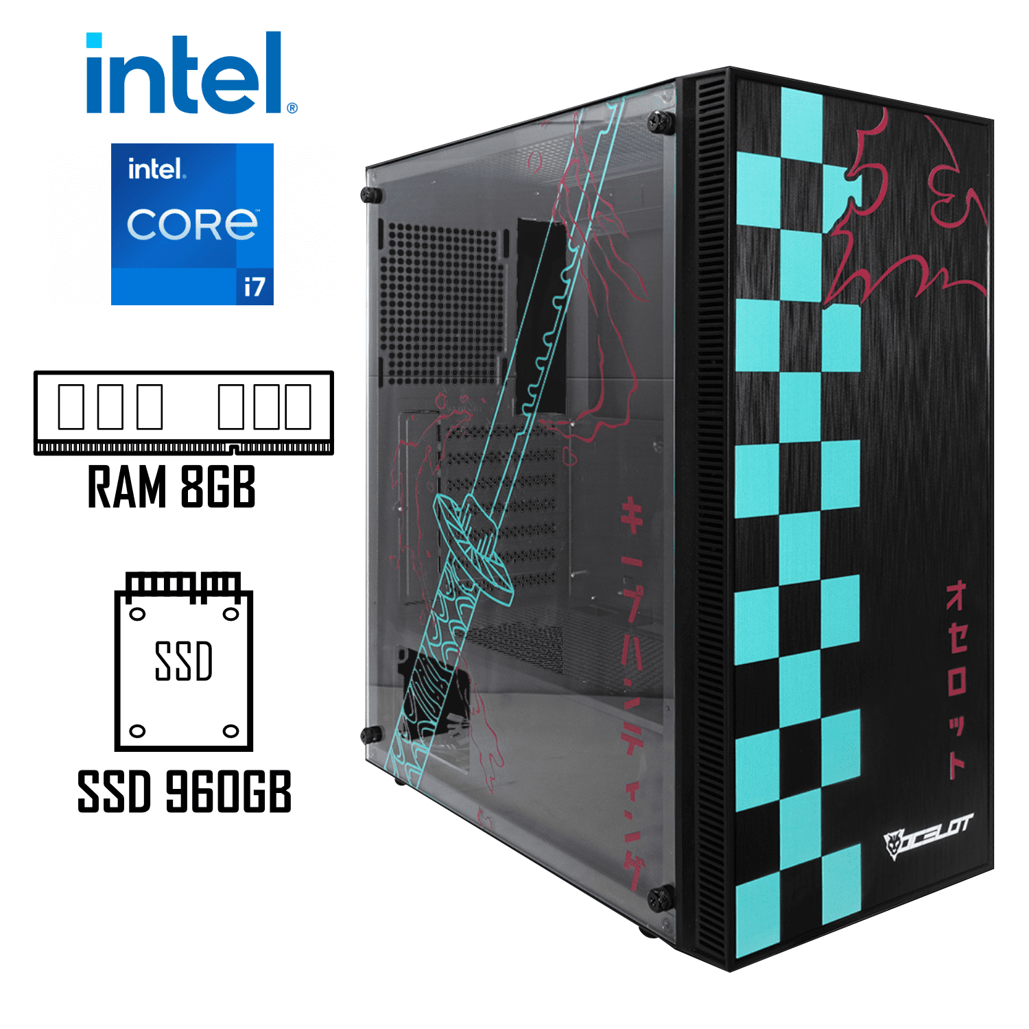PC gamer CPU i7 13700 Intel RAM 8GB SSD 960GB 500W 80Plus | Bodega Aurrera en línea