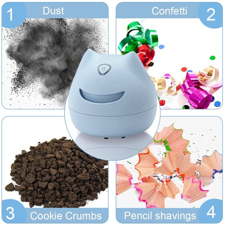 Desktop Vacuum Mini Student Desk Dust Remover Portable Dust Catcher USB ...