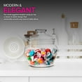 Modern Innovations 40 oz Acrylic Candy Jar with Lid, Airtight Clear ...