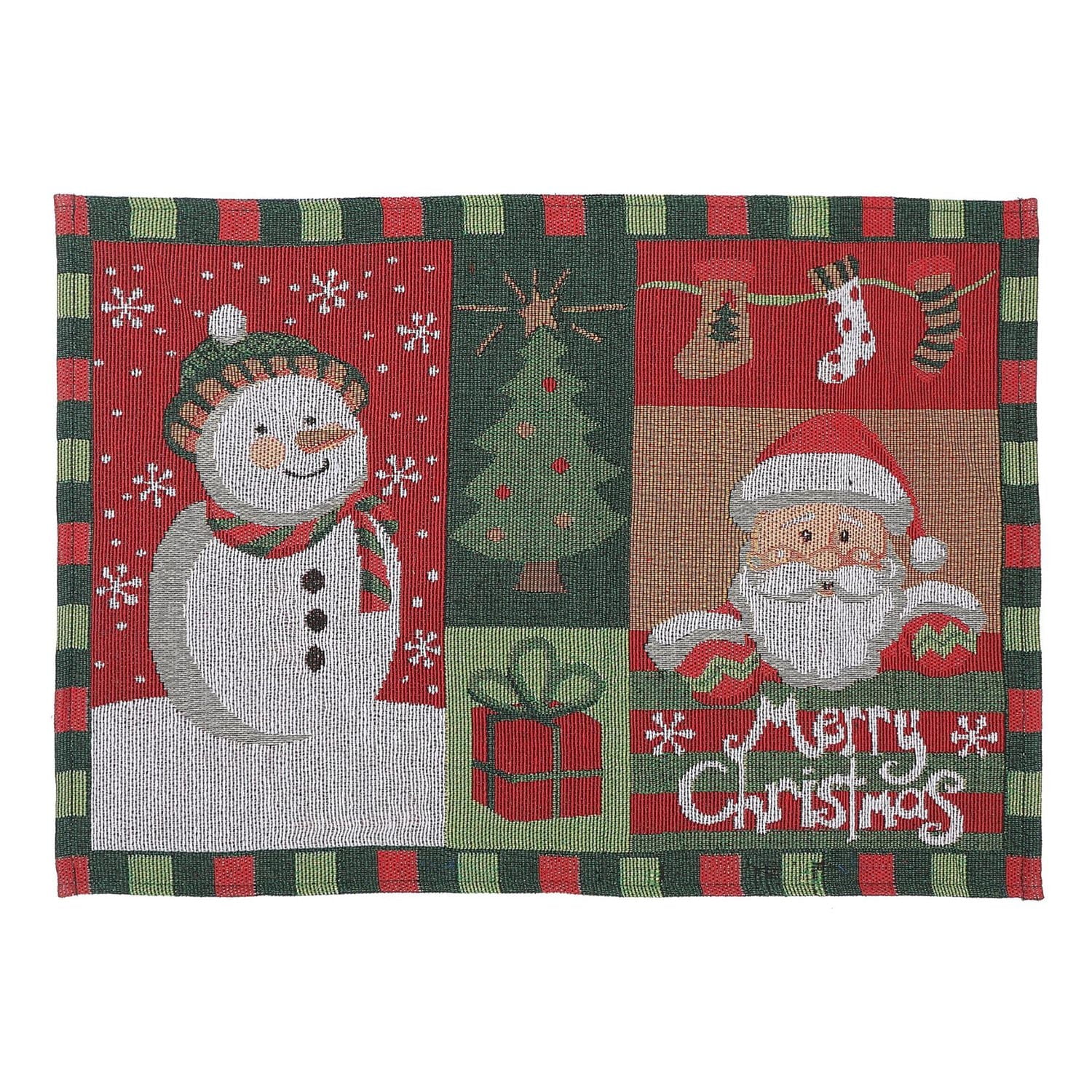 Click here for Ih Casadécor Tapestry Unbacked Placemat (Snowman S... prices