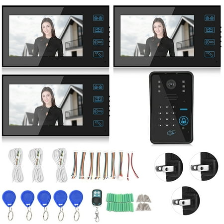 Intercom Phone, Come With 3 Monitors, Password Card Unlock Intercom ...