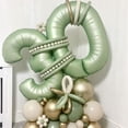 40 Inch Sage Green Number 10 Foil Balloons, Self-Inflating Decor for ...