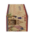 Cififendec 4th of July Table Runner, 72"×13", Patriotic Red White Blue ...