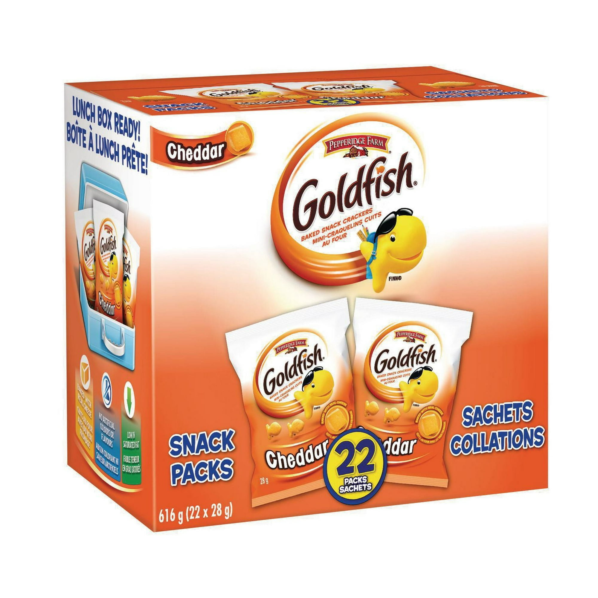 Click here for Goldfish Cheddar Crackers Snack Pack  22 X 28g Bag... prices